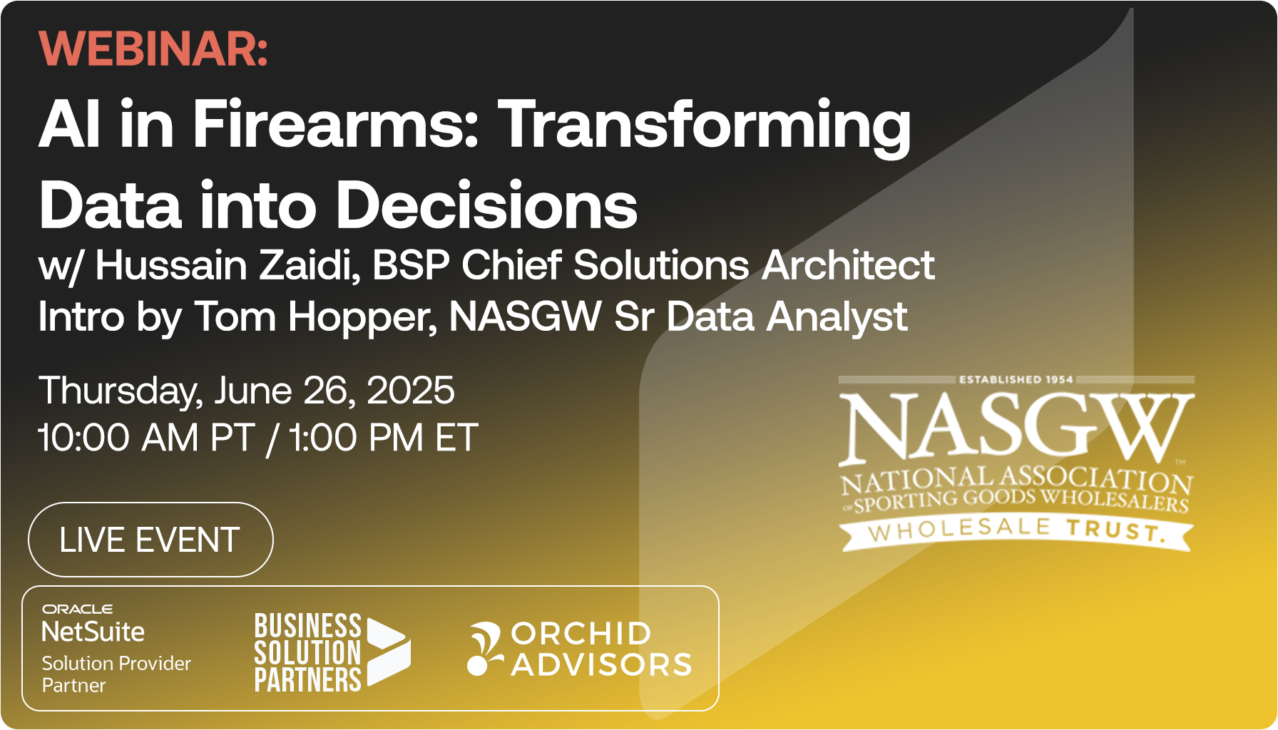 2025 NASGW Transforming Data Into Decisions [Webinar]